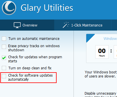 Disable automatic check for updates - Filepuma.com